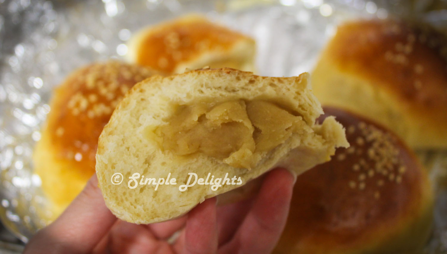 Simple Delights: Chestnut Paste Bun