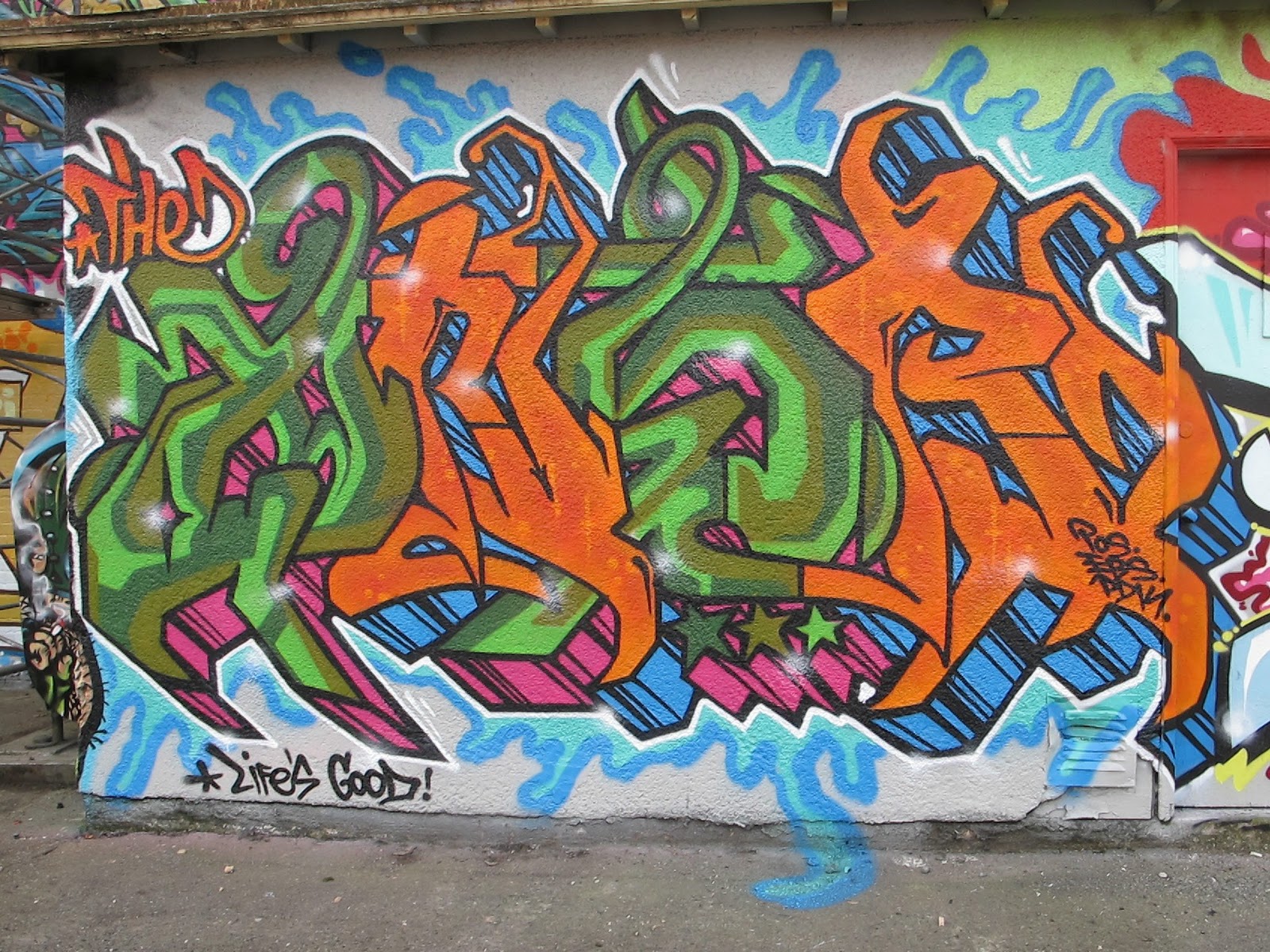 four-eyes rella: Quake of the Cans 2 - yes, it's graffiti day