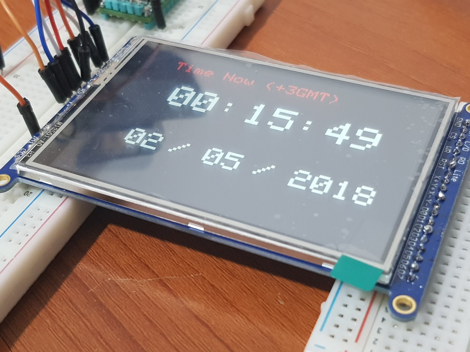 Teensy RTC and adafruit 3.5 inch TFT Display - M.B Raw