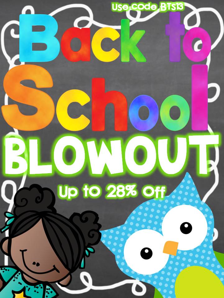 Dream Big Kinders: Teachers Pay Teachers Back to School SALE!!