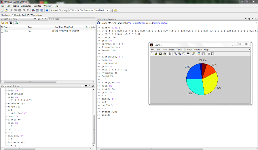 Probabilidad y Estadística Armando Villa : Ejemplos de MATLAB [Págs.(14 ...