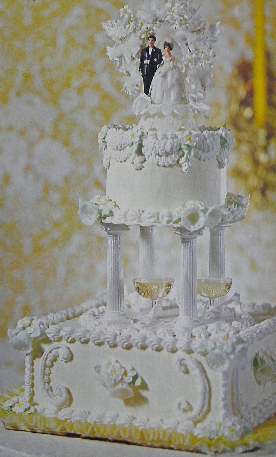 Vintage Wilton Wedding Cakes