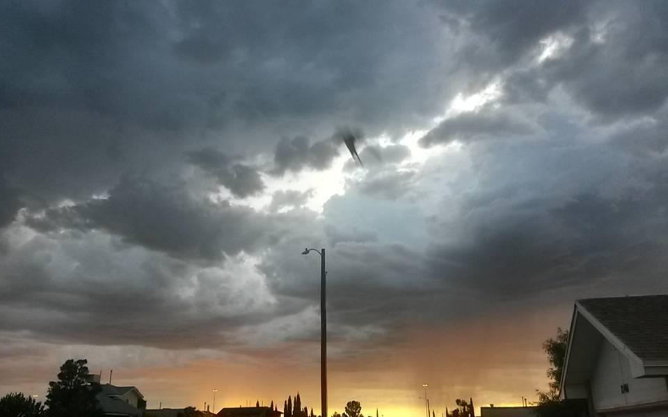 Creepy black figure appears in the sky over El Paso, Texas on July 20, 2015