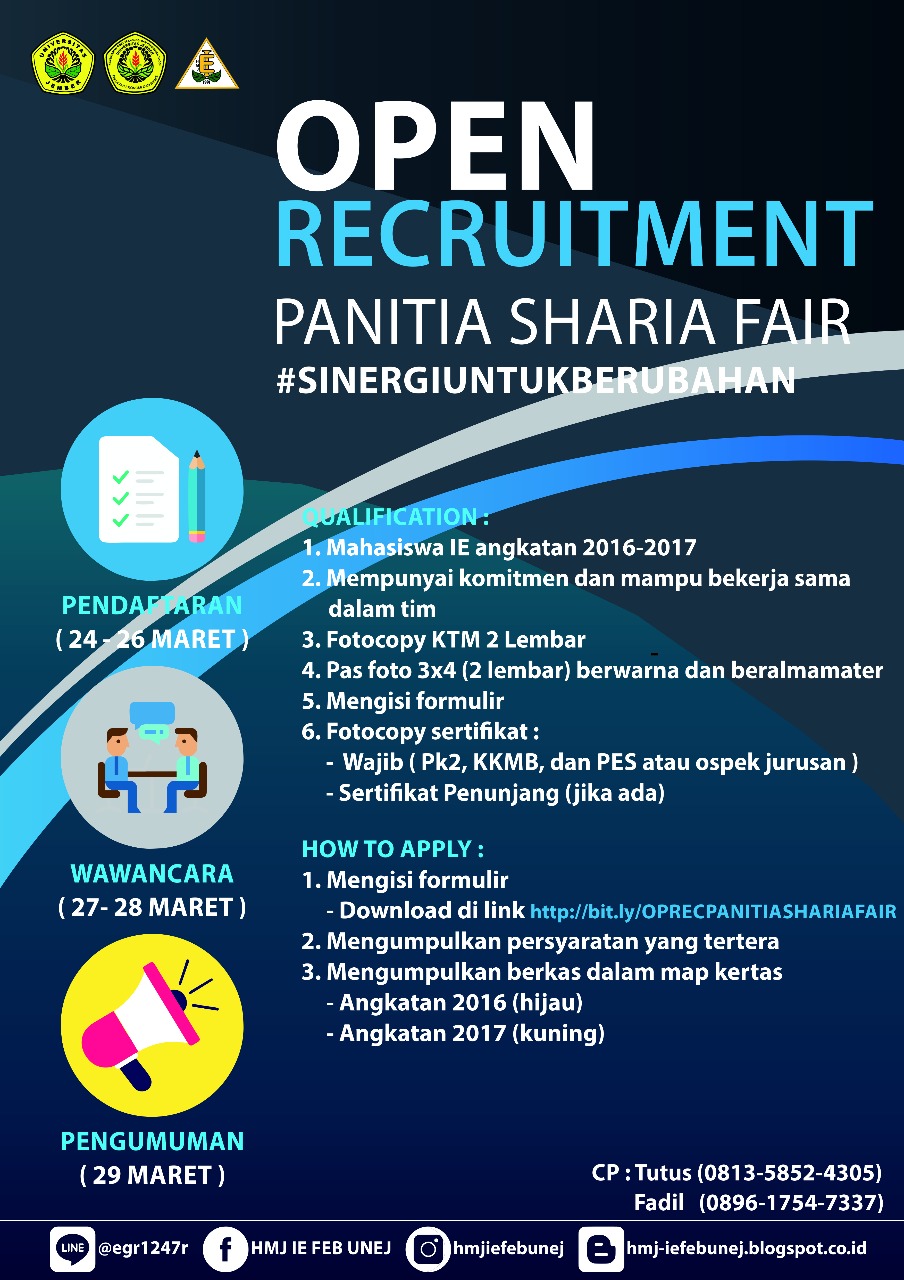 OPEN RECRUITMENT PANITIA SHARIA FAIR