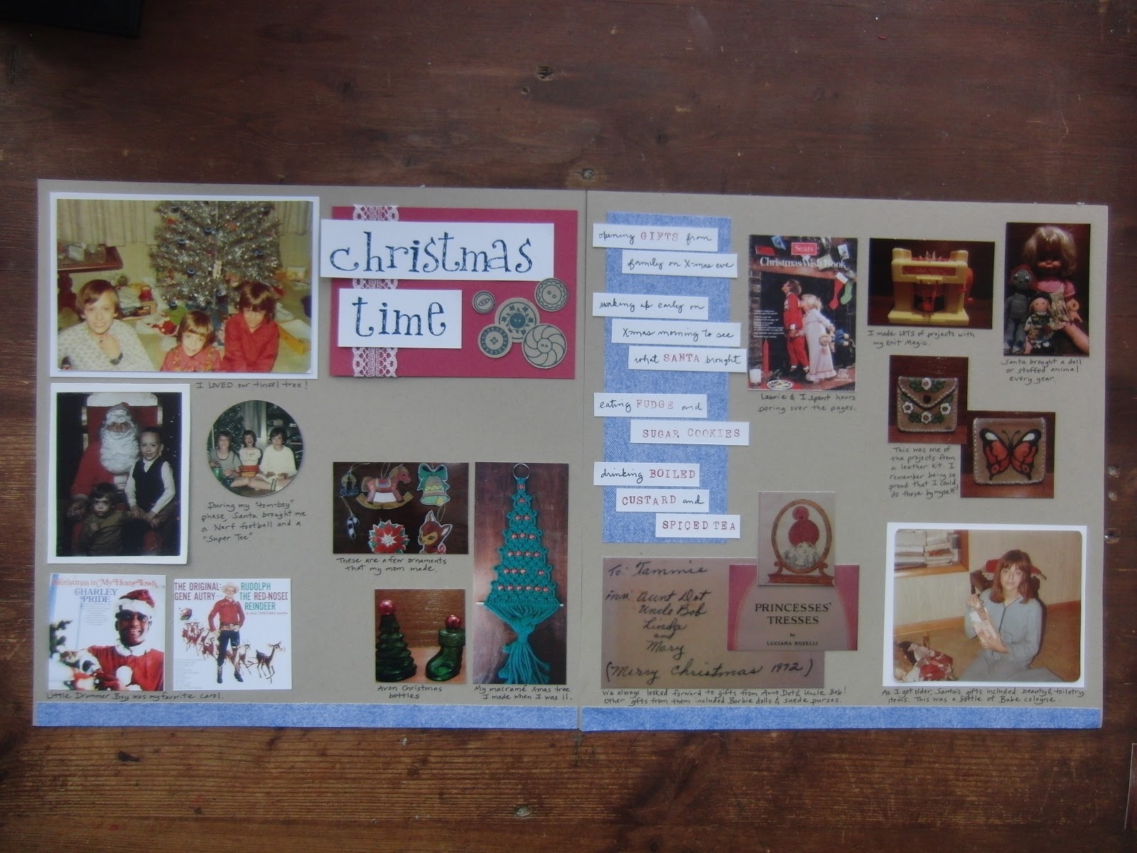 Simple Stamping Tips: Childhood Christmas Scrapbook Page