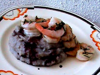 Cocina Chilena . Recetas Caseras: Puré al MAQUI con Camarones Salteados