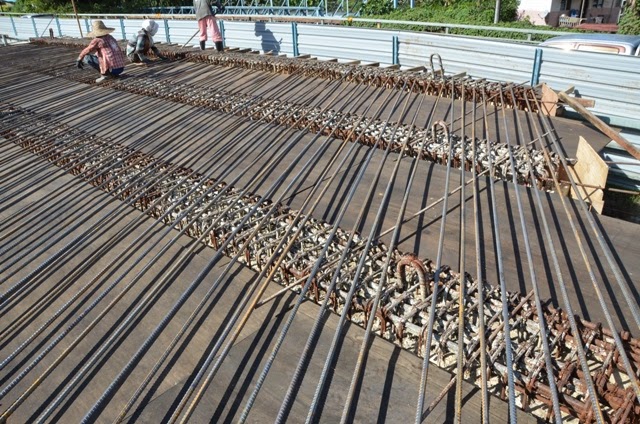 Construction of a new bridge at Dambai, Penampang, Sabah