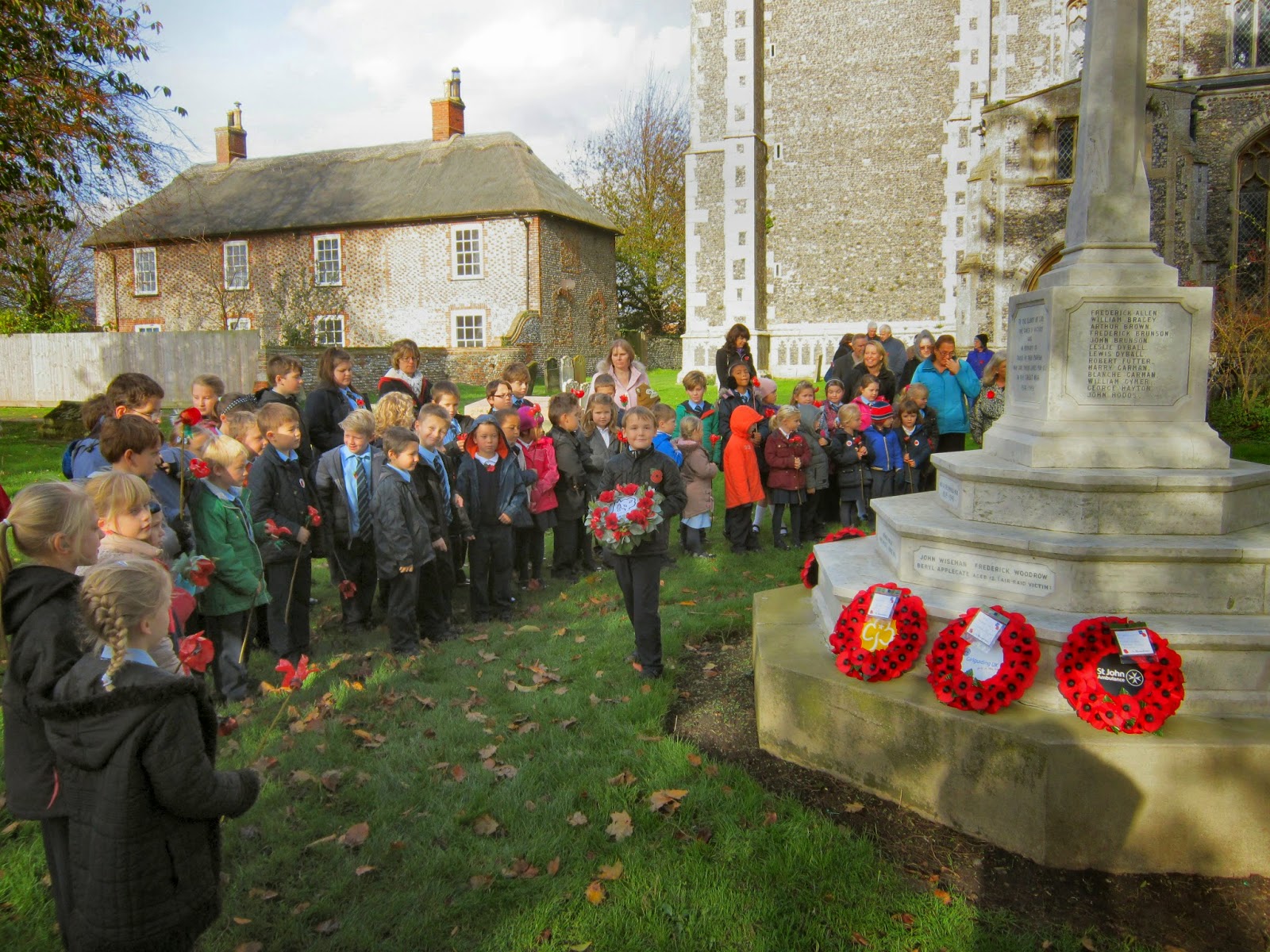 Martham Primary School: Martham Primary remembers, at church.