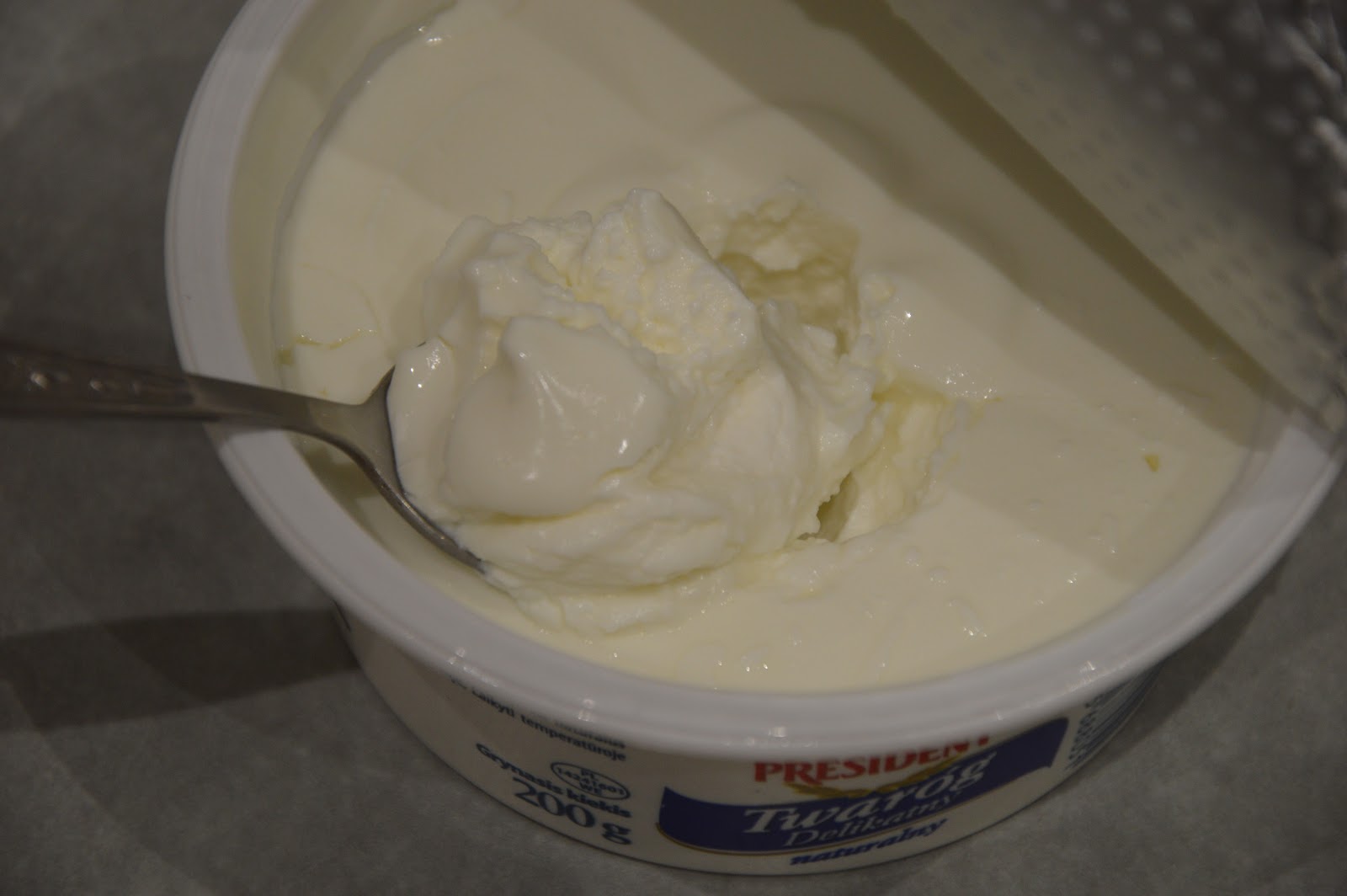 Twaróg naturalny president - II kolacja cukrzyca ciążowa!