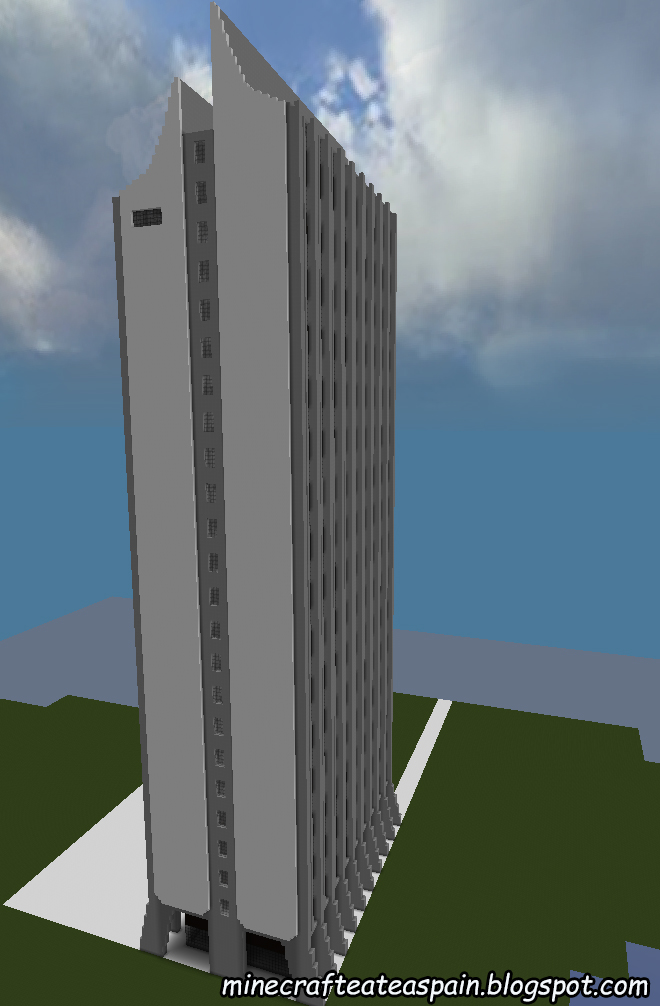 Réplica Minecraft del Edificio Coltejer, Medellin, Colombia.