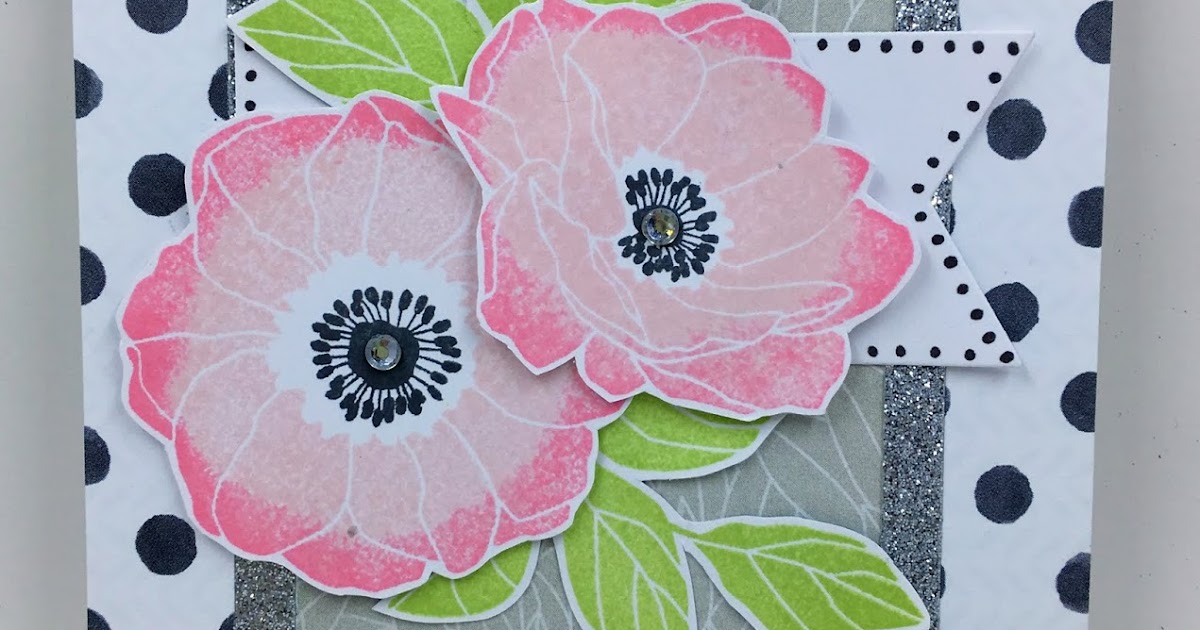 teojax: Polka Dots and Pretty Pink Flowers - Thanks Card