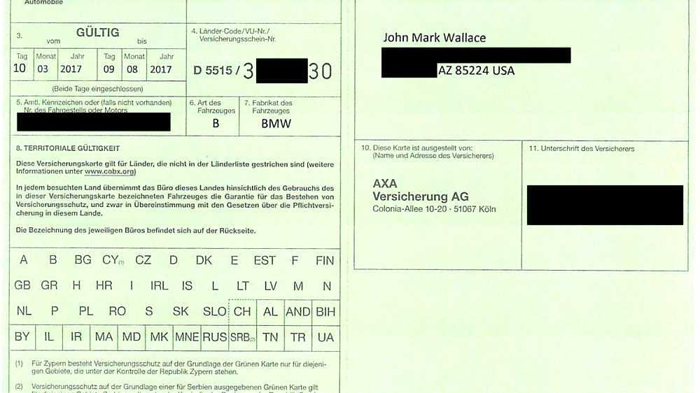 International Motor Insurance Card System