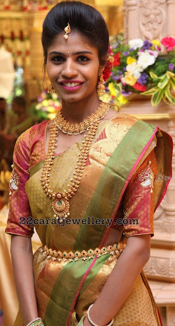 Guests at Trinetra Goud and Teja Sri Wedding - Jewellery Designs