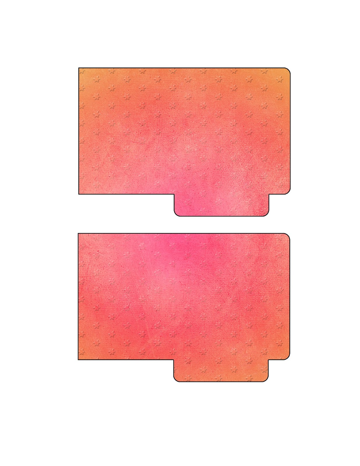 The Graffical Muse: Free Embossed Stars Printable Mini File Dividers