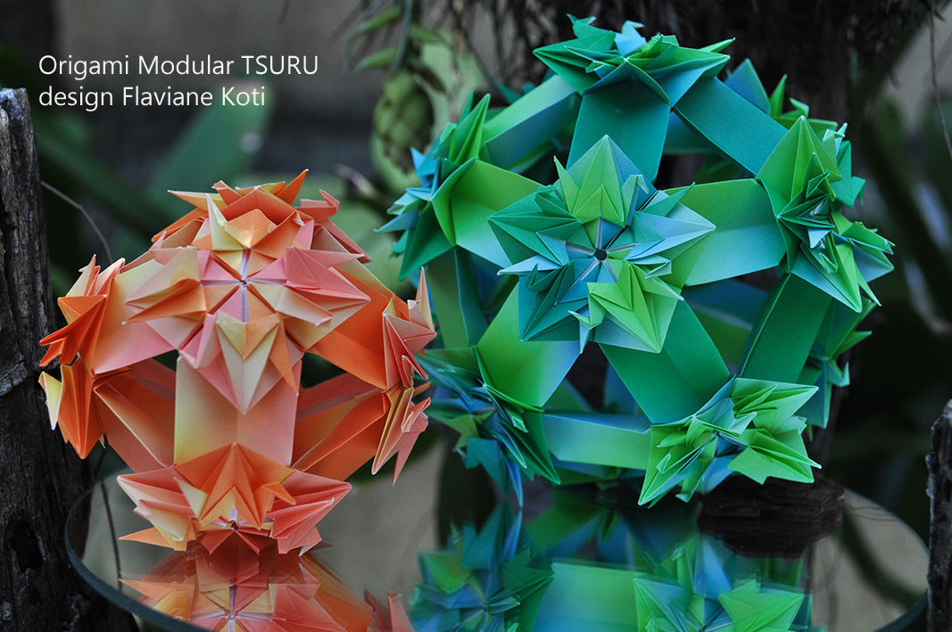 Terapia do Papel: FOTO-TUTORIAL Origami Modular TSURU - curiosidades