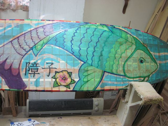 Wooden Surfboards: Japanese inspired Shoji board