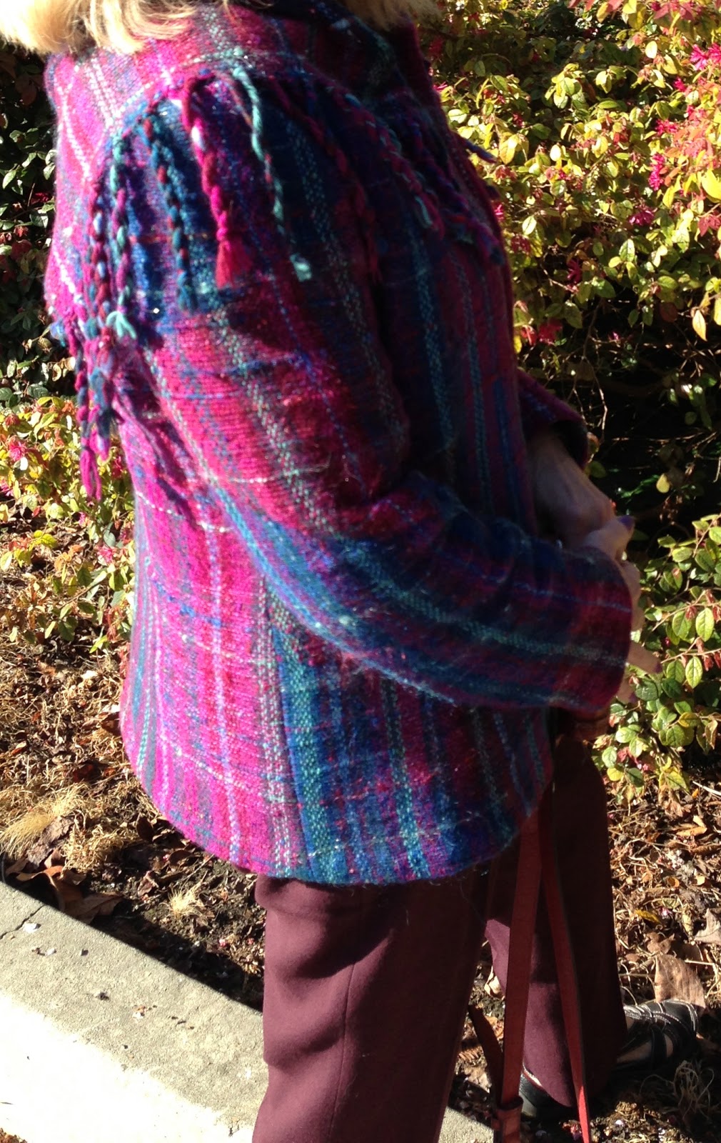 CENTERING WITH FIBER: This Saori jacket deserves it own post!