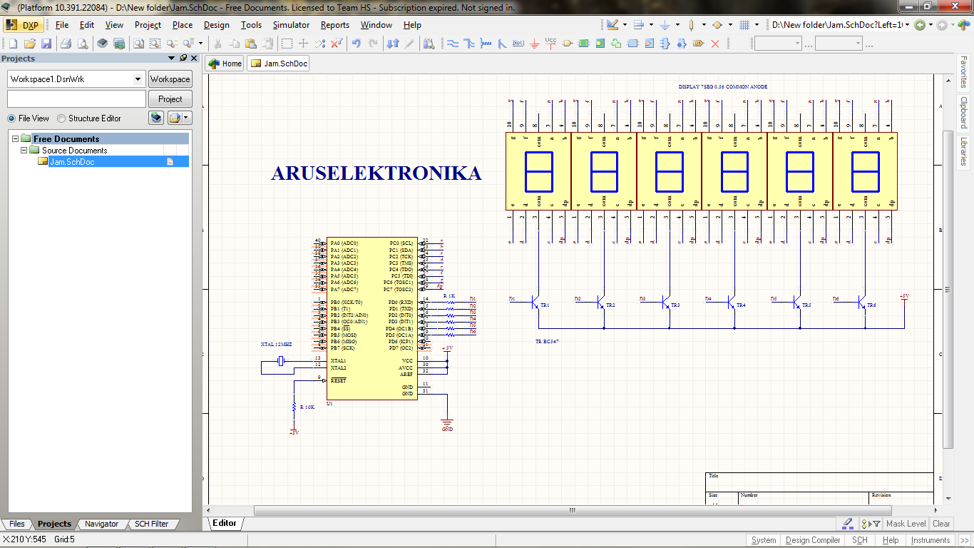 Jam Digital Manual Bascom AVR ~ FILAB