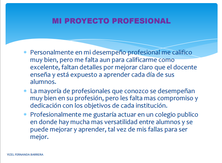 catedra ibero edupol: MI PROYECTO PROFESIONAL II.