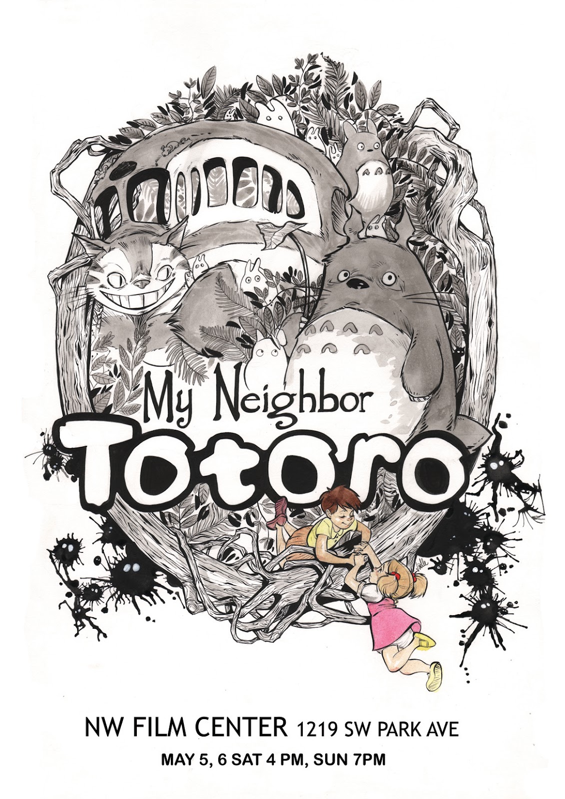 The Geeky Nerfherder: Movie Poster Art: My Neighbour Totoro (1988)