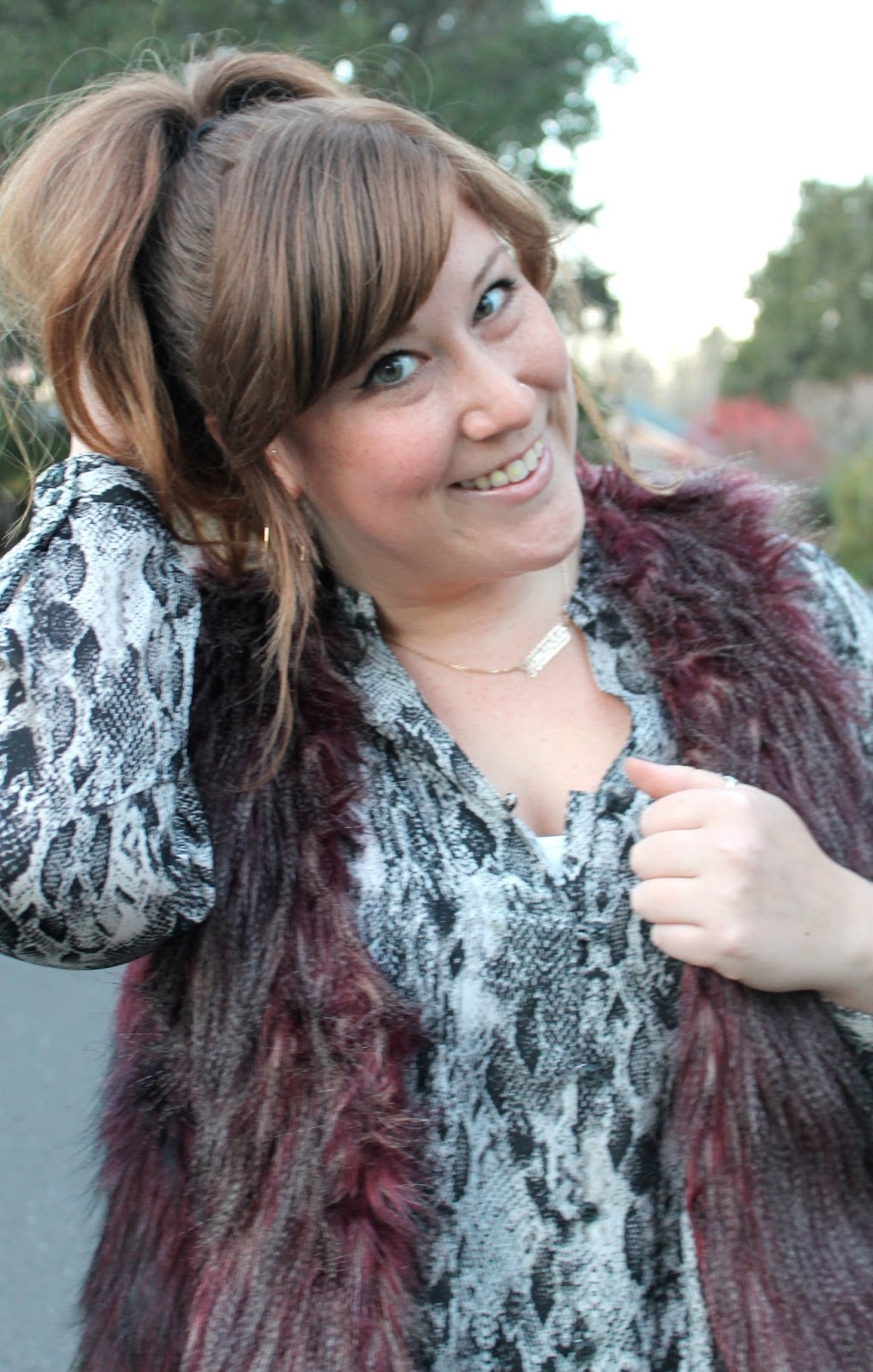 Fashionablee Me: Purple, Python & Faux Fur