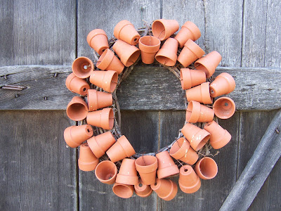 Two Men and a Little Farm: CLAY POT WREATH - FARM COOLNESS