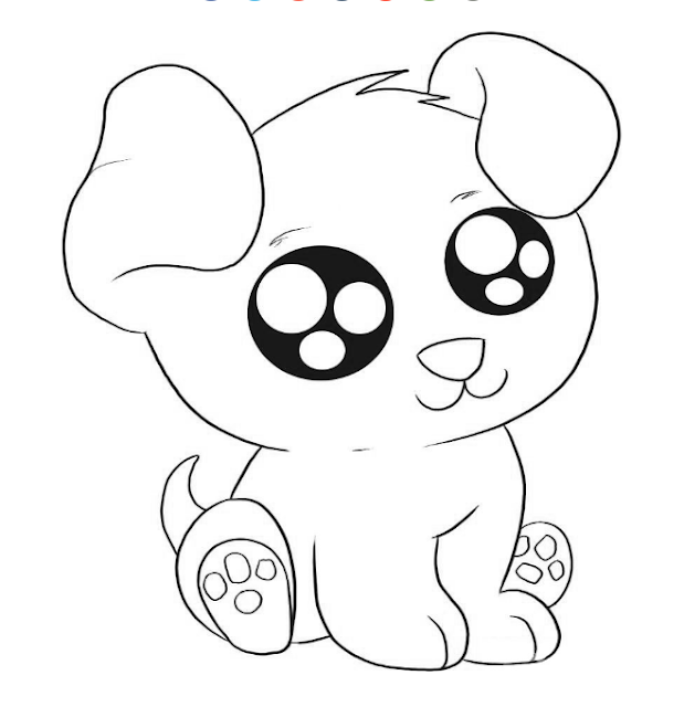 27 Koleksi Mewarnai Gambar Anjing Lucu Terbaru