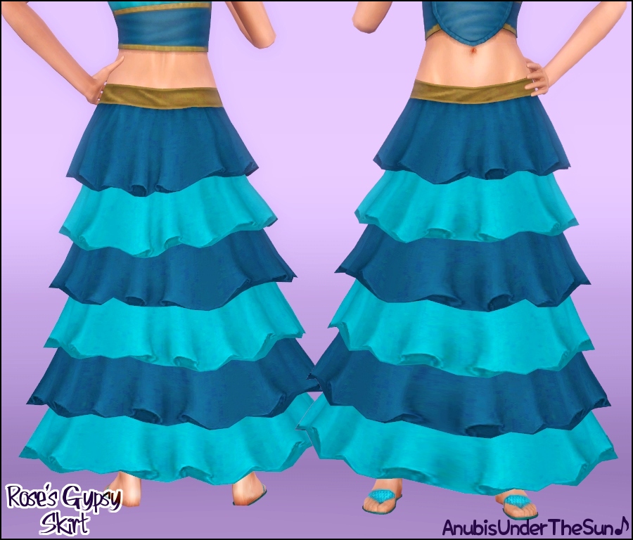 My Sims 3 Blog: Rose's Gypsy Skirt ~ Fixed! by Anubis360