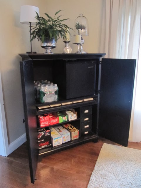 Sew Many Ways...: Computer Desk...Turned Beverage Cabinet