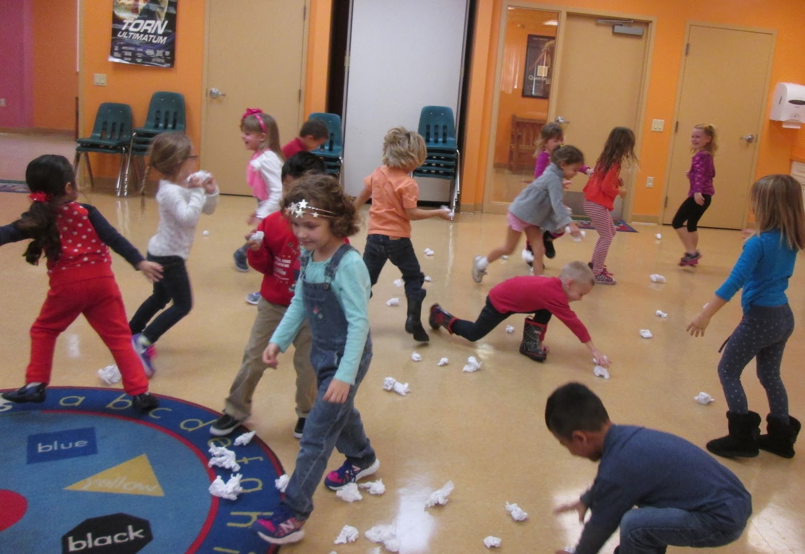 Mrs. Bernasconi: Indoor Snowball Fight and a Florida Snowman