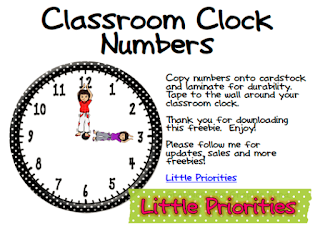 Clock Labels | Little Priorities