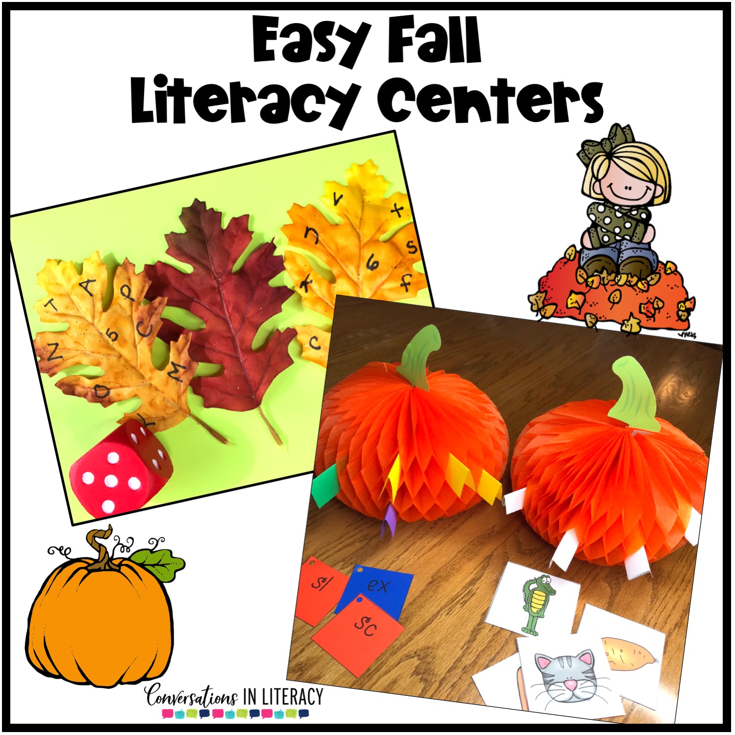 Easy Prep Fall Literacy Centers - Conversations in Literacy