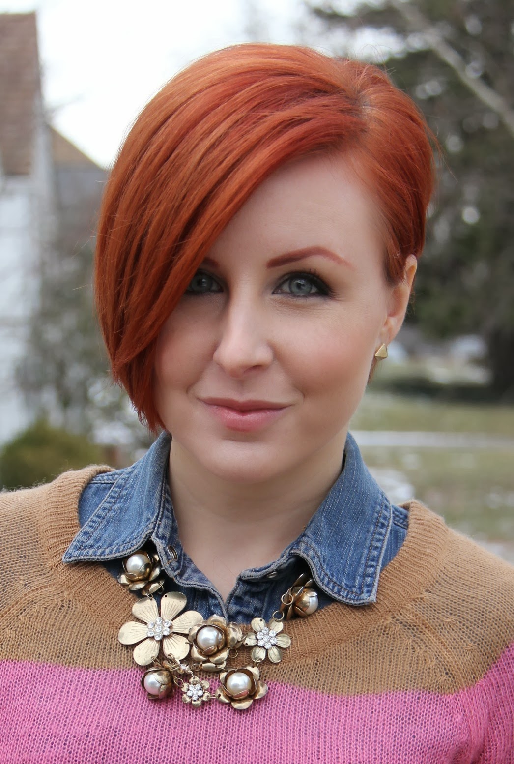 Thrift and Shout: Cute Outfit of the Day: Denim and Pastel