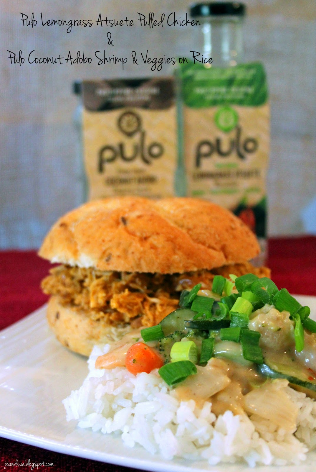 Jo and Sue: Pulo Lemongrass Atsuete Pulled Chicken & Pulo Coconut Adobo ...