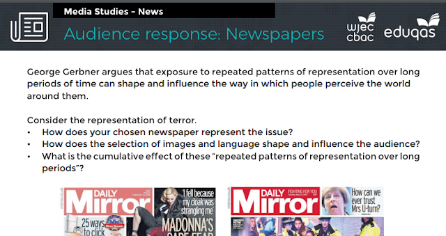 A level Media Studies 2017-19 CHCHS (Eduqas) : Audience Response ...
