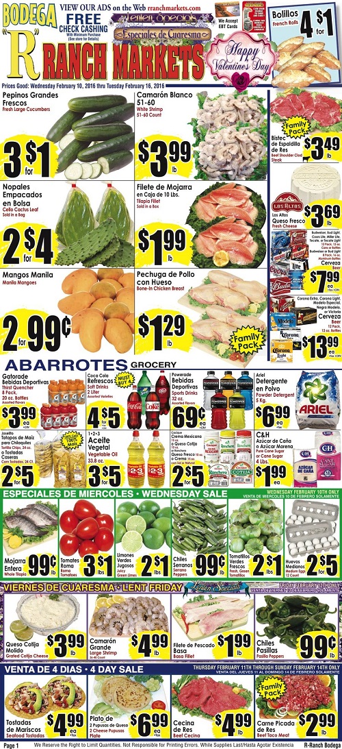 Hispanic Weekly Ads: R Ranch Markets Weekly Ad