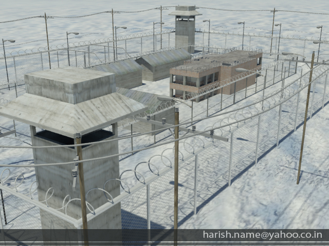 3D: Prison Exterior Modeling, Texturing & Lighting in 3Ds Max