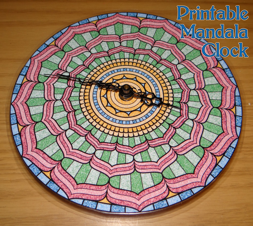 Don't Eat the Paste: Printable Mandala Clock