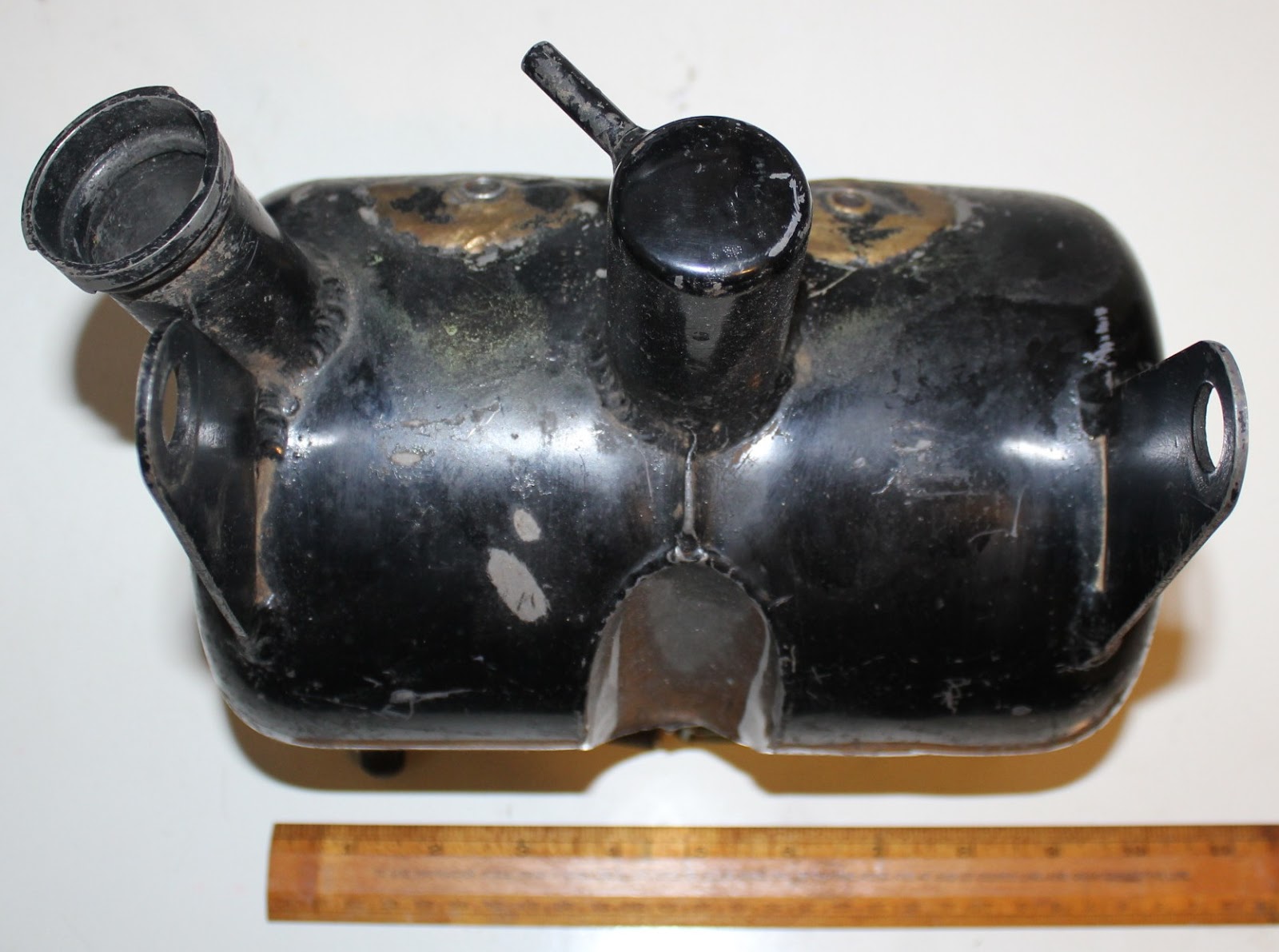 THE ALL ALLOY 500 PRE UNIT TRIUMPHS: 1957 Triumph T100RR Oil Tank