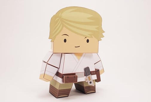 Star Wars : Luke Skywalker and Han Solo Paper Toy | Paperized Crafts