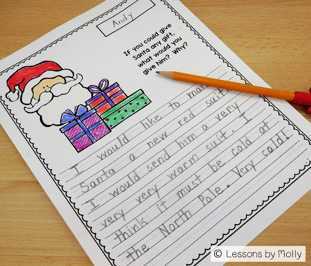 Lessons by Molly: Seasonal Primary Grades Writing Prompts Freebie