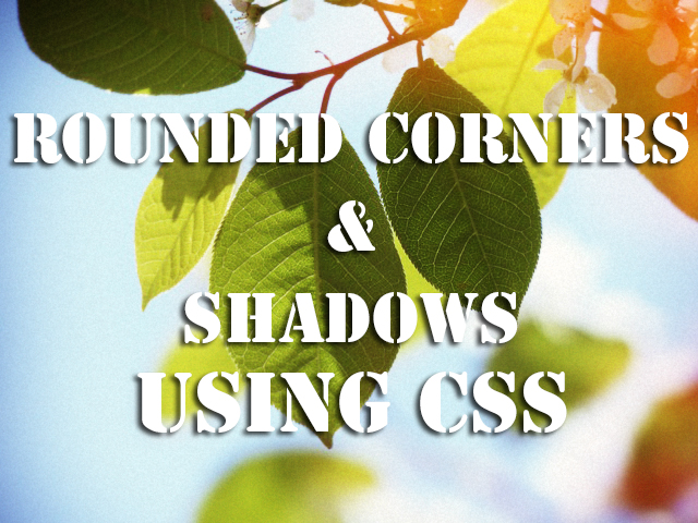 Rounded Corners and Shadows for Images using CSS - Helplogger