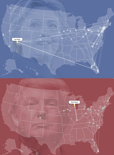 GIS Research and Map Collection: Online Map Tracks the Presidential ...