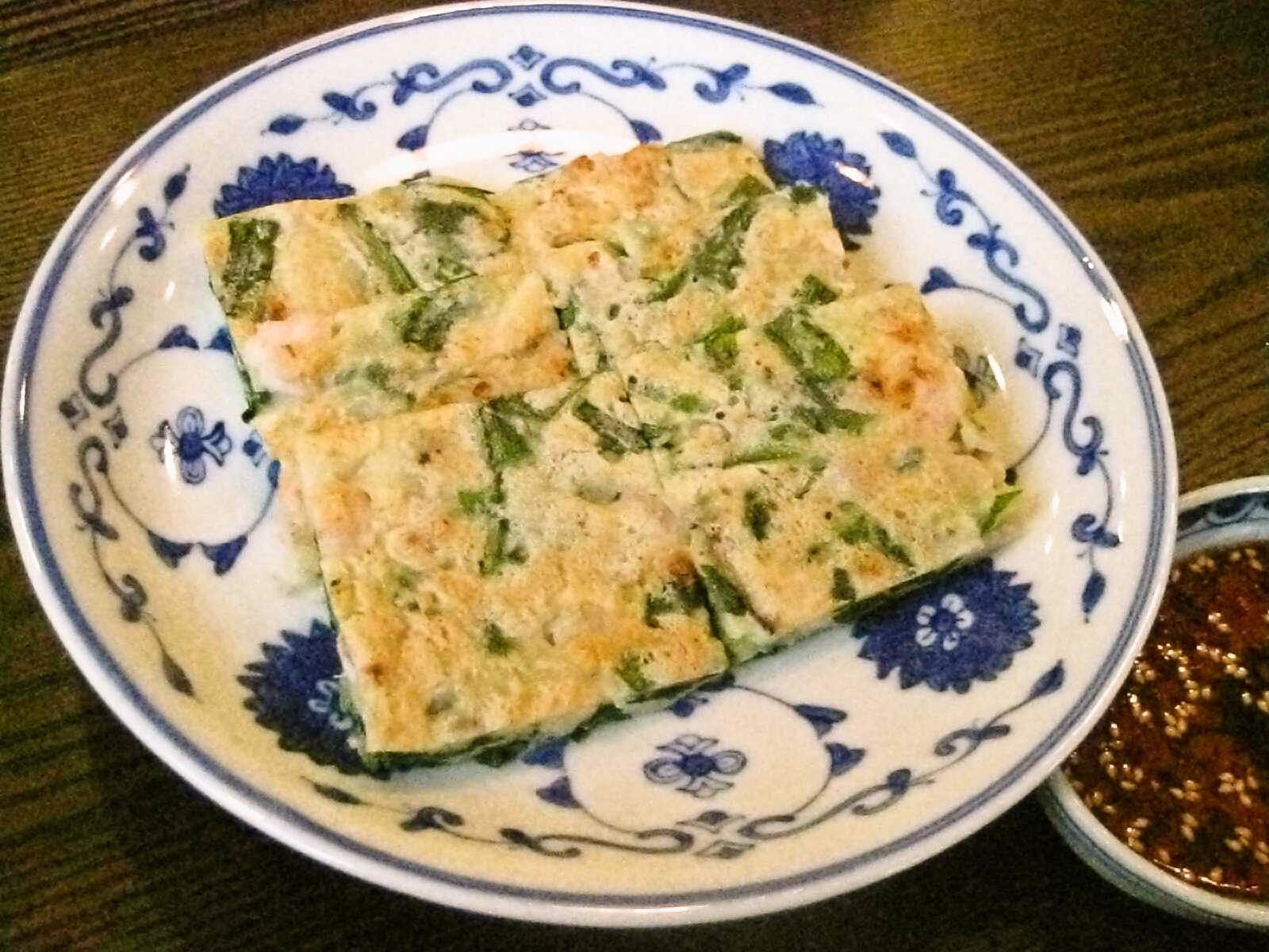 Recipes for Tom: Nira to koebi no chijimi / jijigmae Korean savory ...