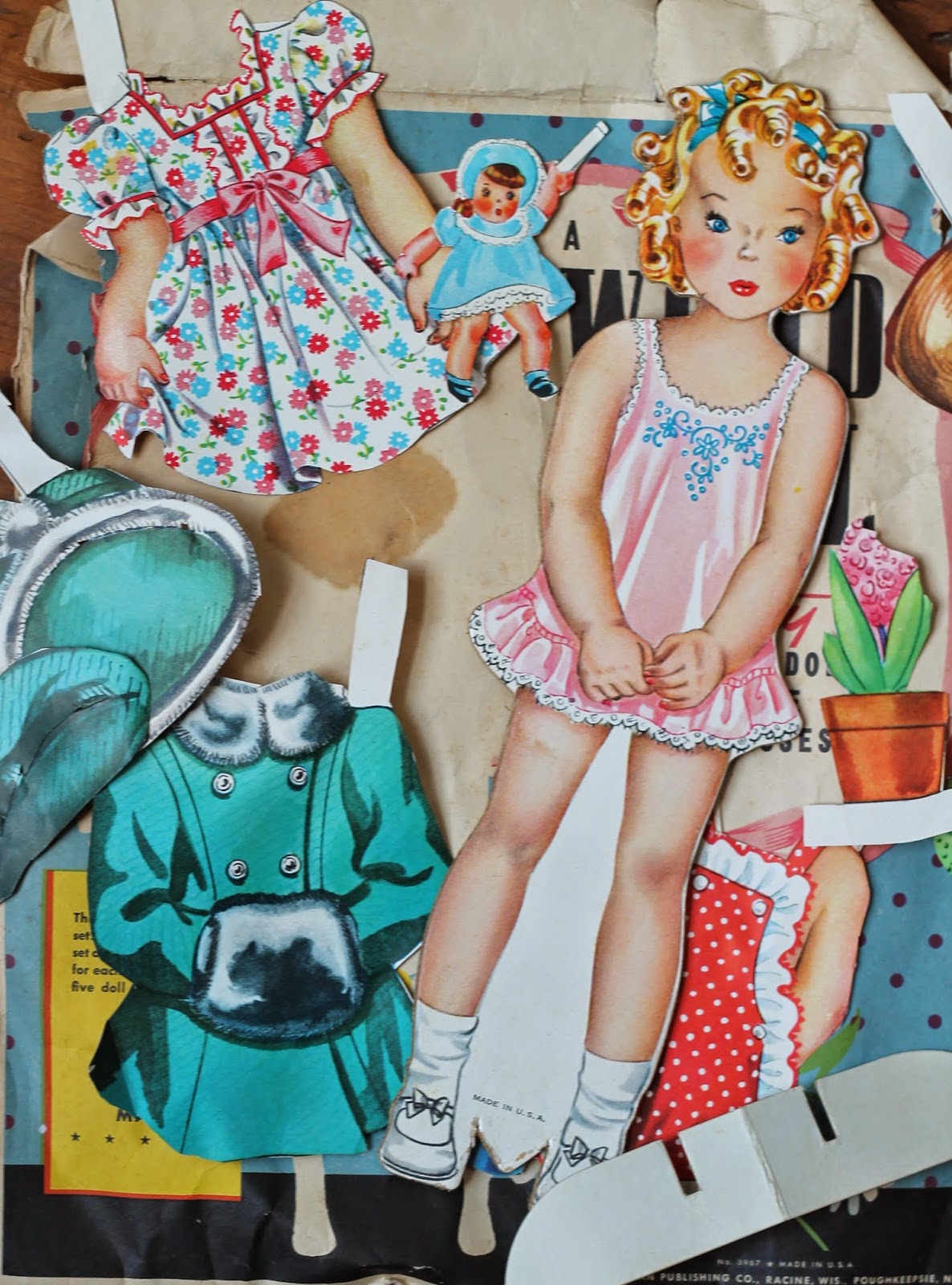 Helen and Her Daughters: Vintage Paper Doll