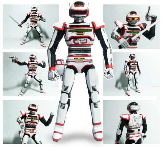 PAPERMAU: Jaspion Articulated Jaspion Paper Model By Titan, 50% OFF