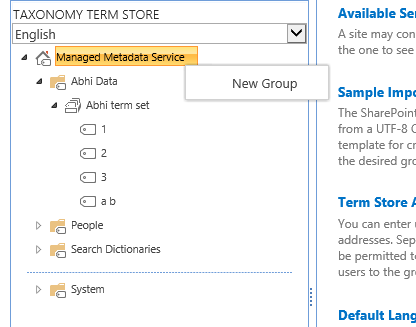 SharePoint in My View: Term Store Management (Managed MetaData Service ...