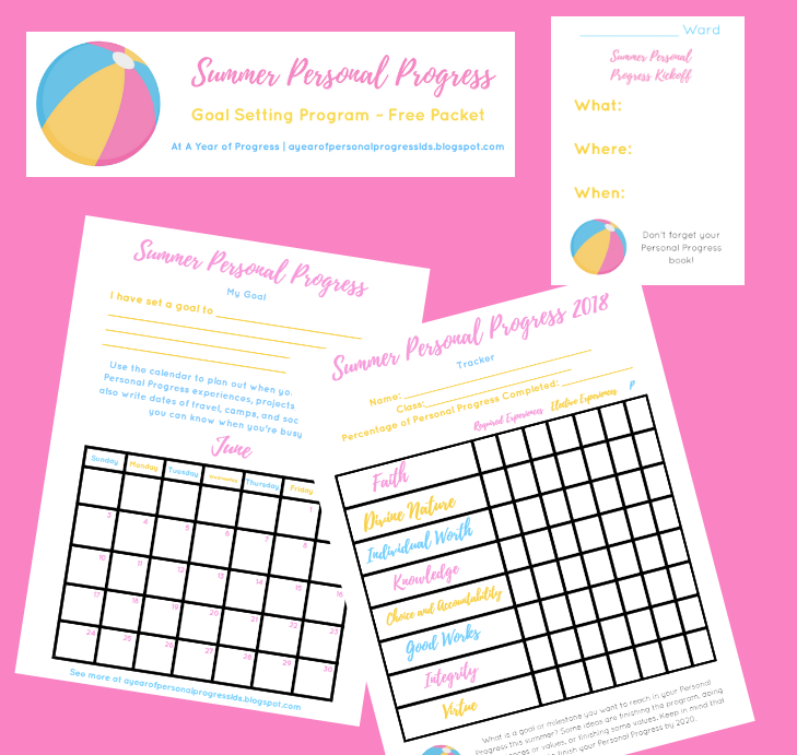 Printspiration: Summer Personal Progress Goal Setting