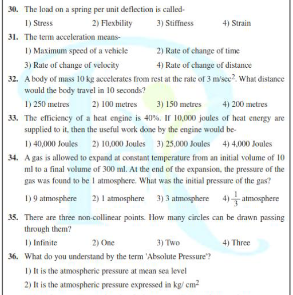 RAILWAY RECRUITMENT BOARD JE PREVIOUS 2010 QUESTION PAPERS WITH ANSWERS ...