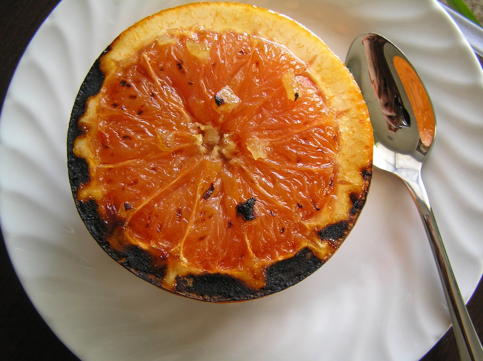 The Melting Pot: Grilled Grapefruit with Ginger and Brown Sugar